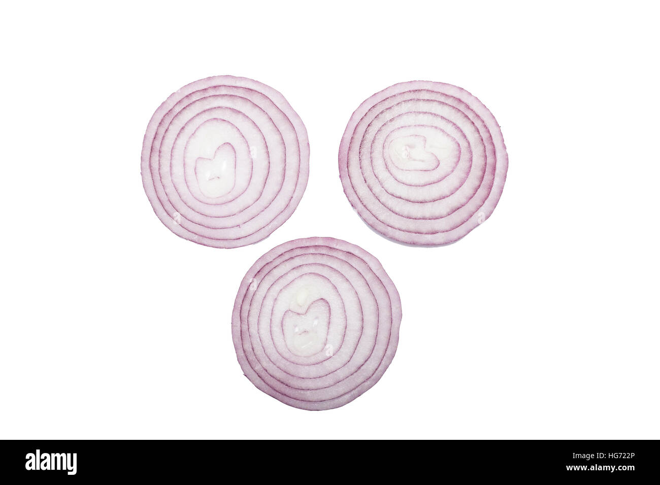 Slices of violet onion Stock Photo - Alamy