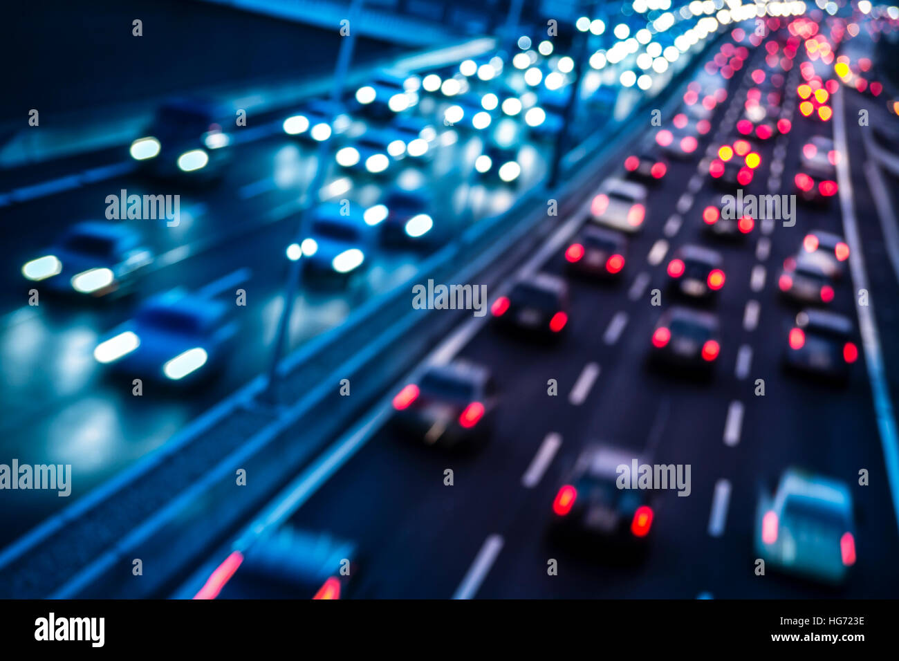 Highway in two colors Stock Photo - Alamy