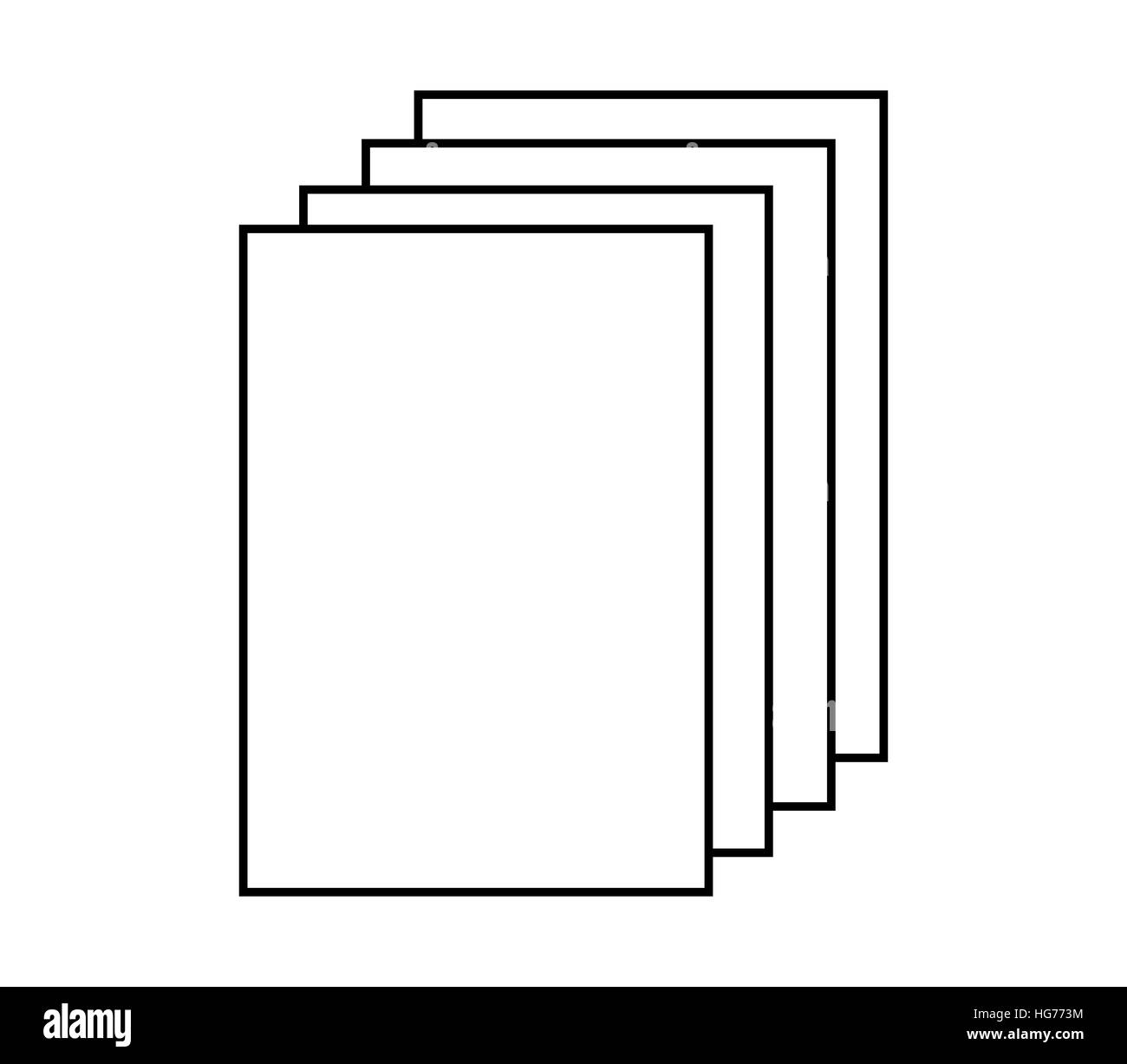 Paper sheet icon Stock Photo - Alamy