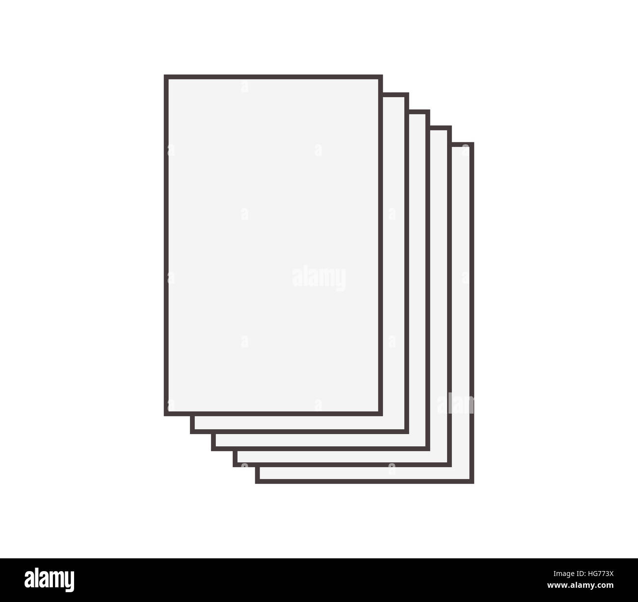 Paper sheet icon Stock Photo - Alamy
