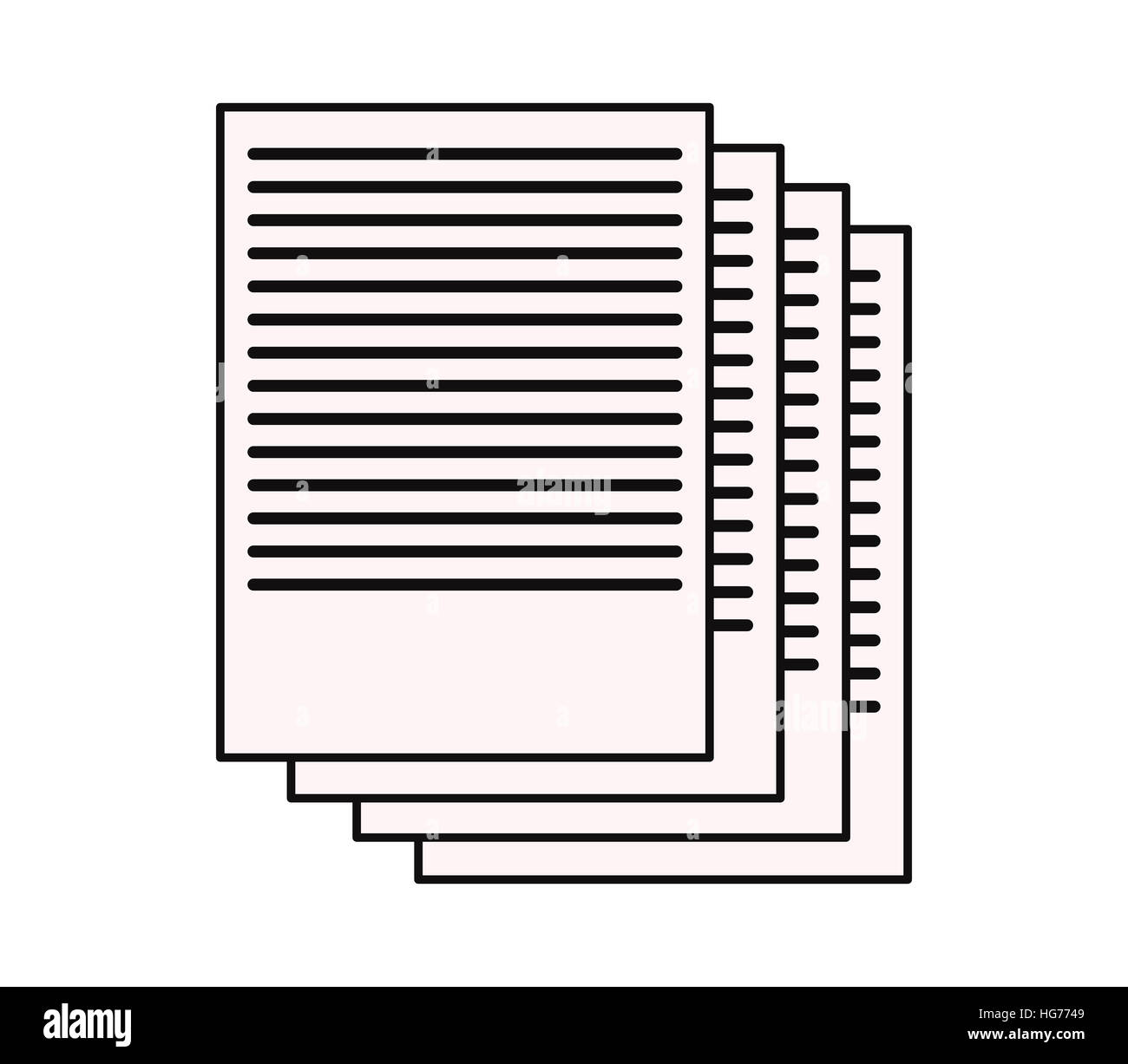 Paper sheet icon Stock Photo - Alamy