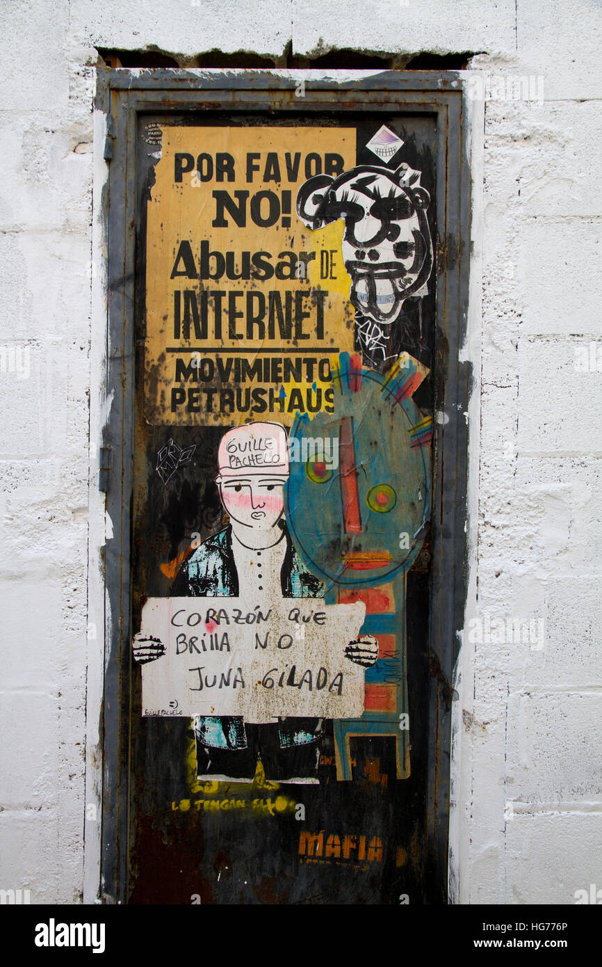 Cartel "less internet" Granada Andalusia Spain Stock Photo - Alamy
