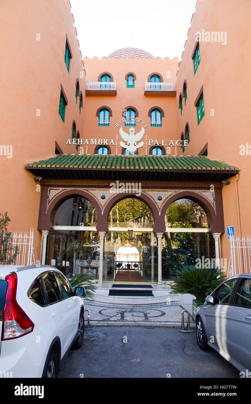 Alhambra Palace hotel, Granada Andalusia Spain Stock Photo - Alamy