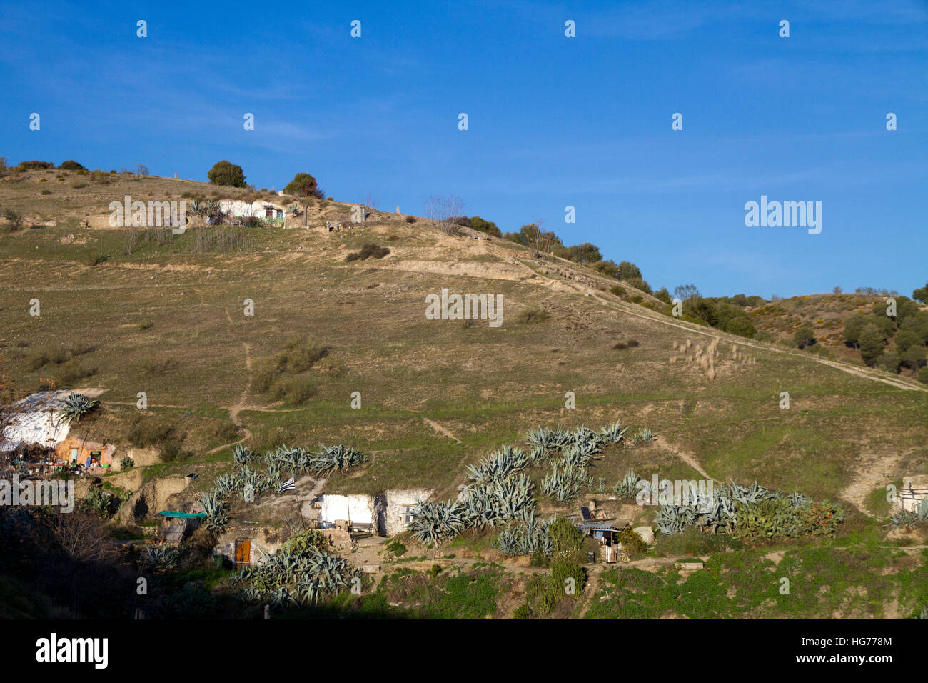 Sacromonte caves, Granada Andalusia Spain Stock Photo - Alamy
