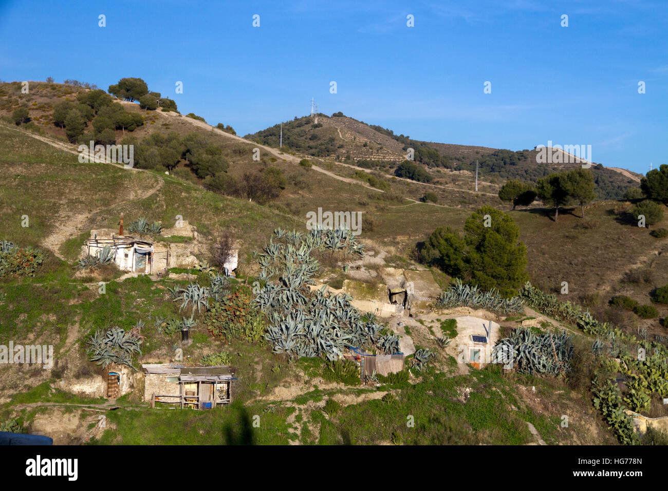 Sacromonte caves, Granada Andalusia Spain Stock Photo - Alamy