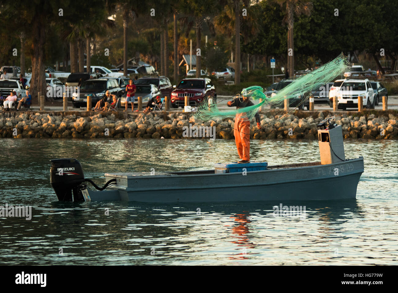 Fishing boat casting its net hi-res stock photography and images - Alamy