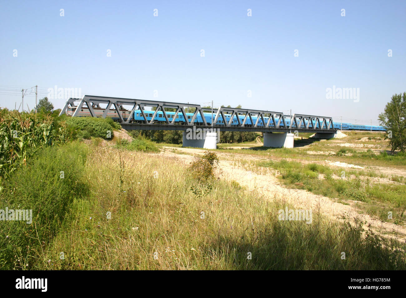 Trestle bridge railroad bridge locomotive hi-res stock photography and ...