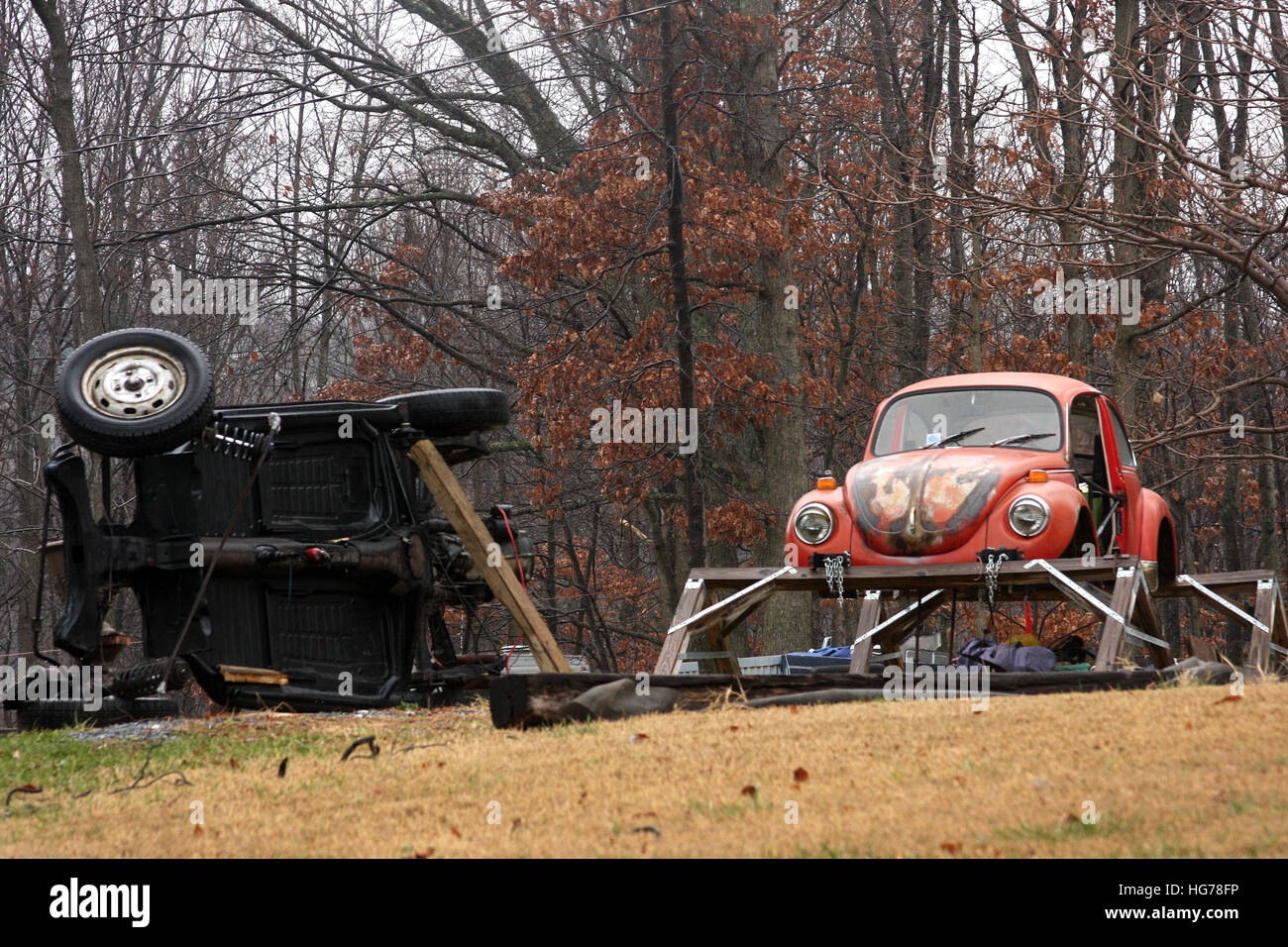 Rusty volkswagen beetle hi-res stock photography and images - Alamy