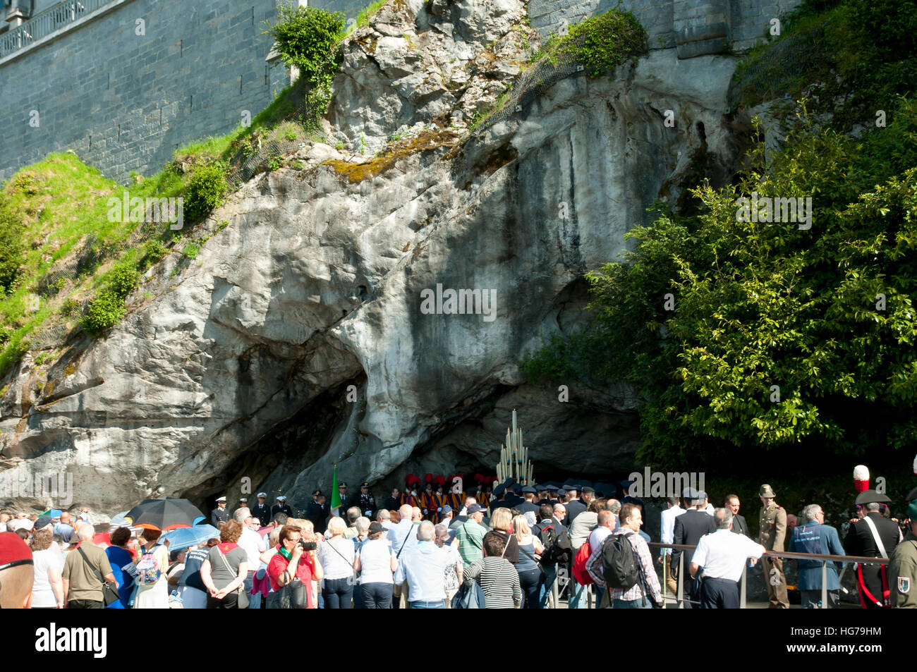 Cave of Apparitions - Lourdes - France Stock Photo - Alamy