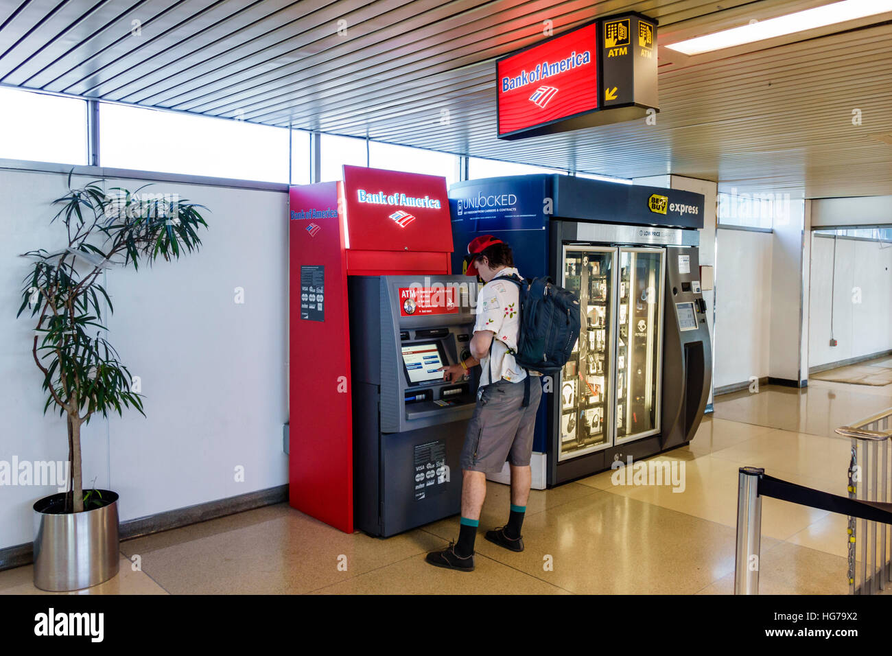 Bank of america atm hi-res stock photography and images - Alamy