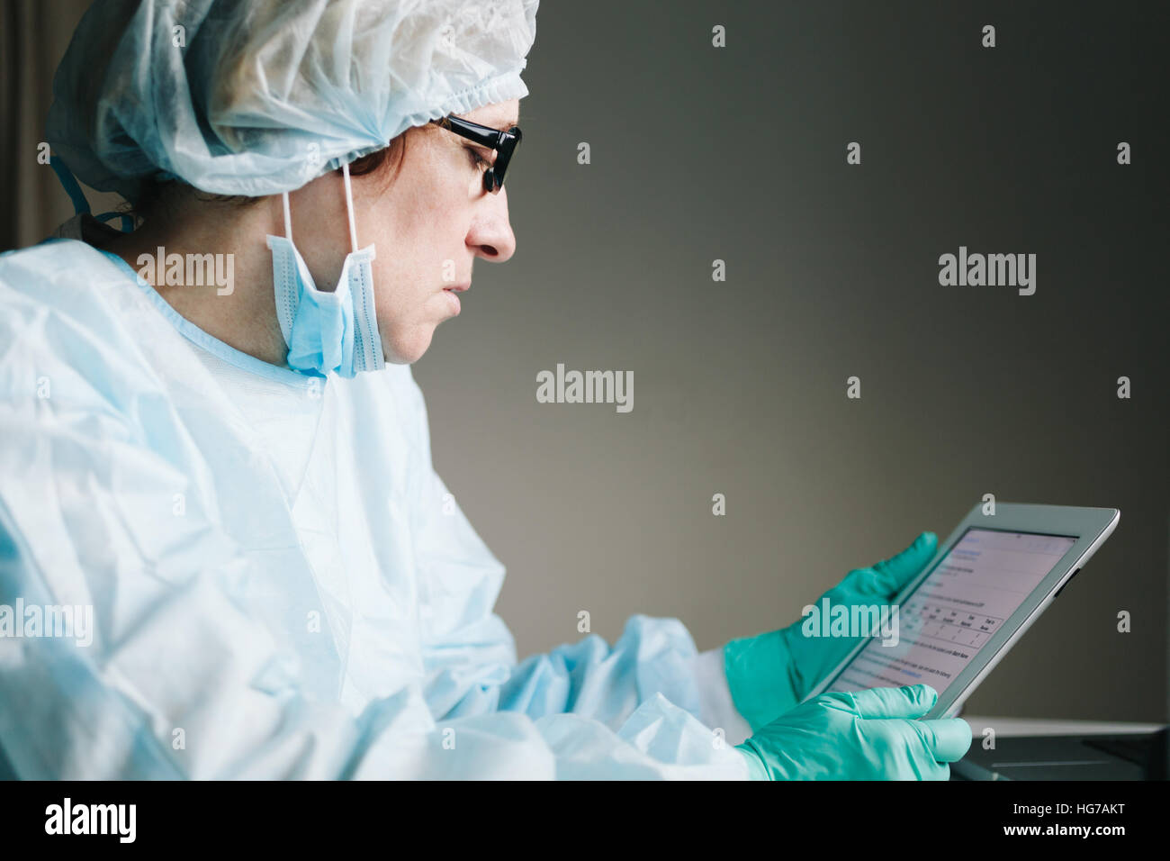 Scientist using desktop computer hi-res stock photography and images ...