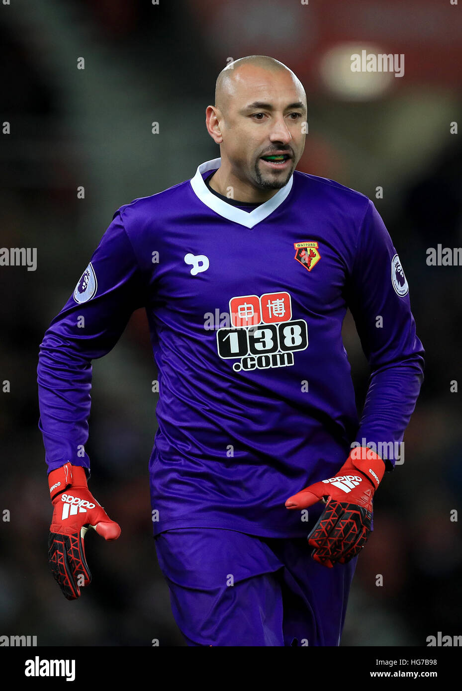 Watford goalkeeper Heurelho Gomes Stock Photo - Alamy