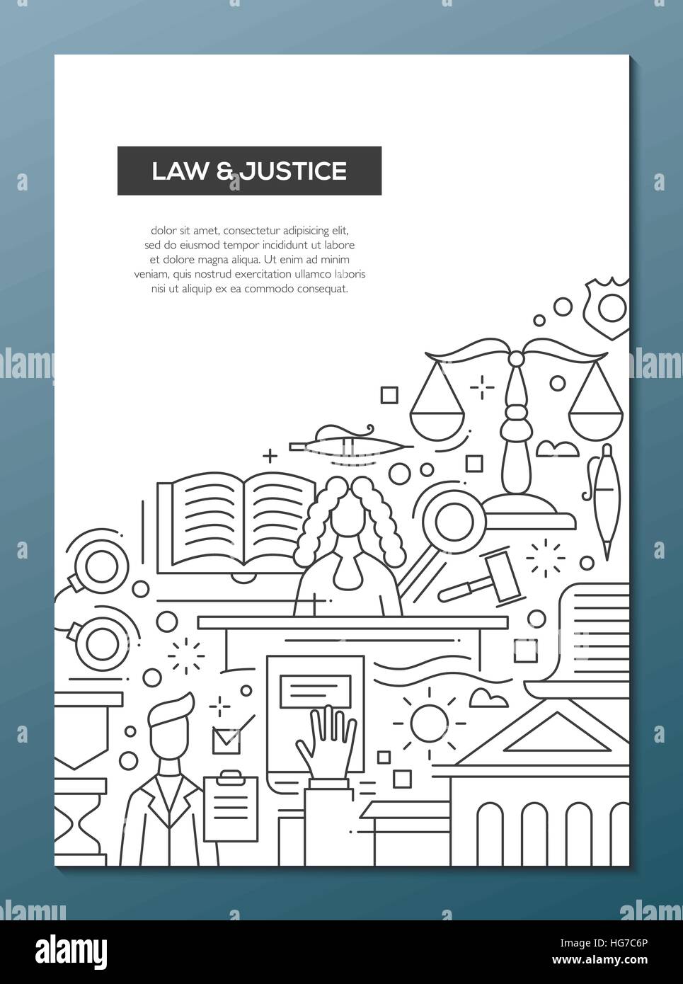 Law flyer Stock Vector Images - Alamy