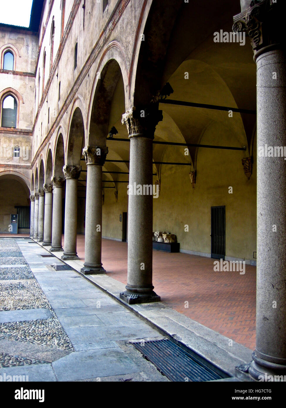Milan castello sforzesco interior hi-res stock photography and images ...