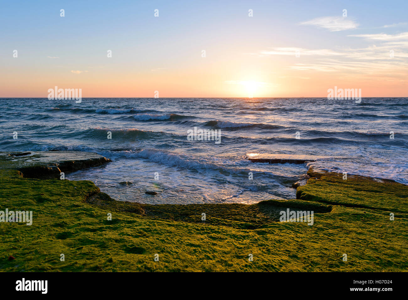 Beautiful Sunset in Kish Island, Iran Stock Photo - Alamy