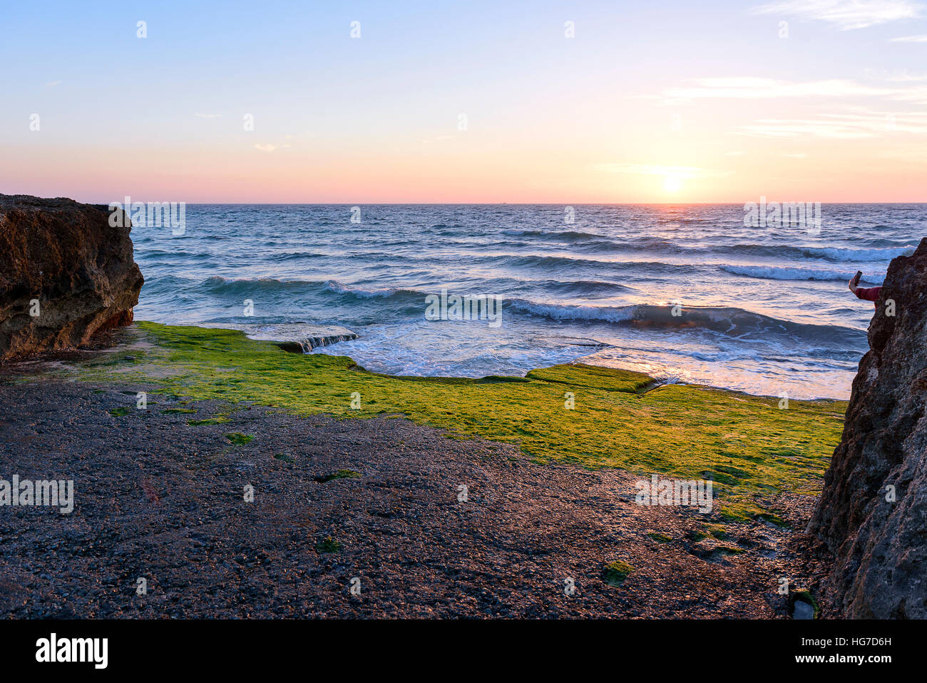 Beautiful Sunset in Kish Island, Iran Stock Photo - Alamy