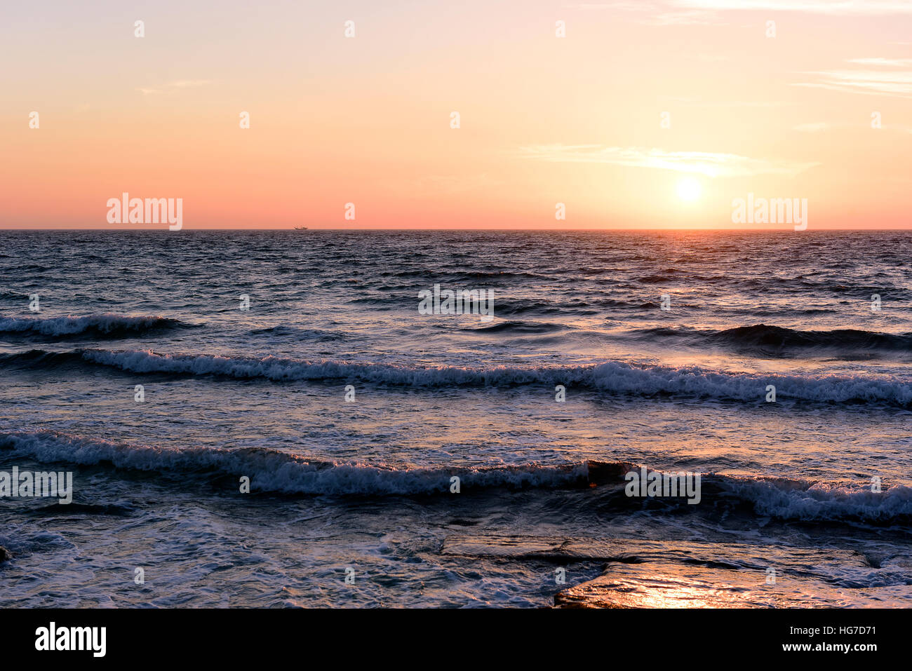 Beautiful Sunset in Kish Island, Iran Stock Photo - Alamy