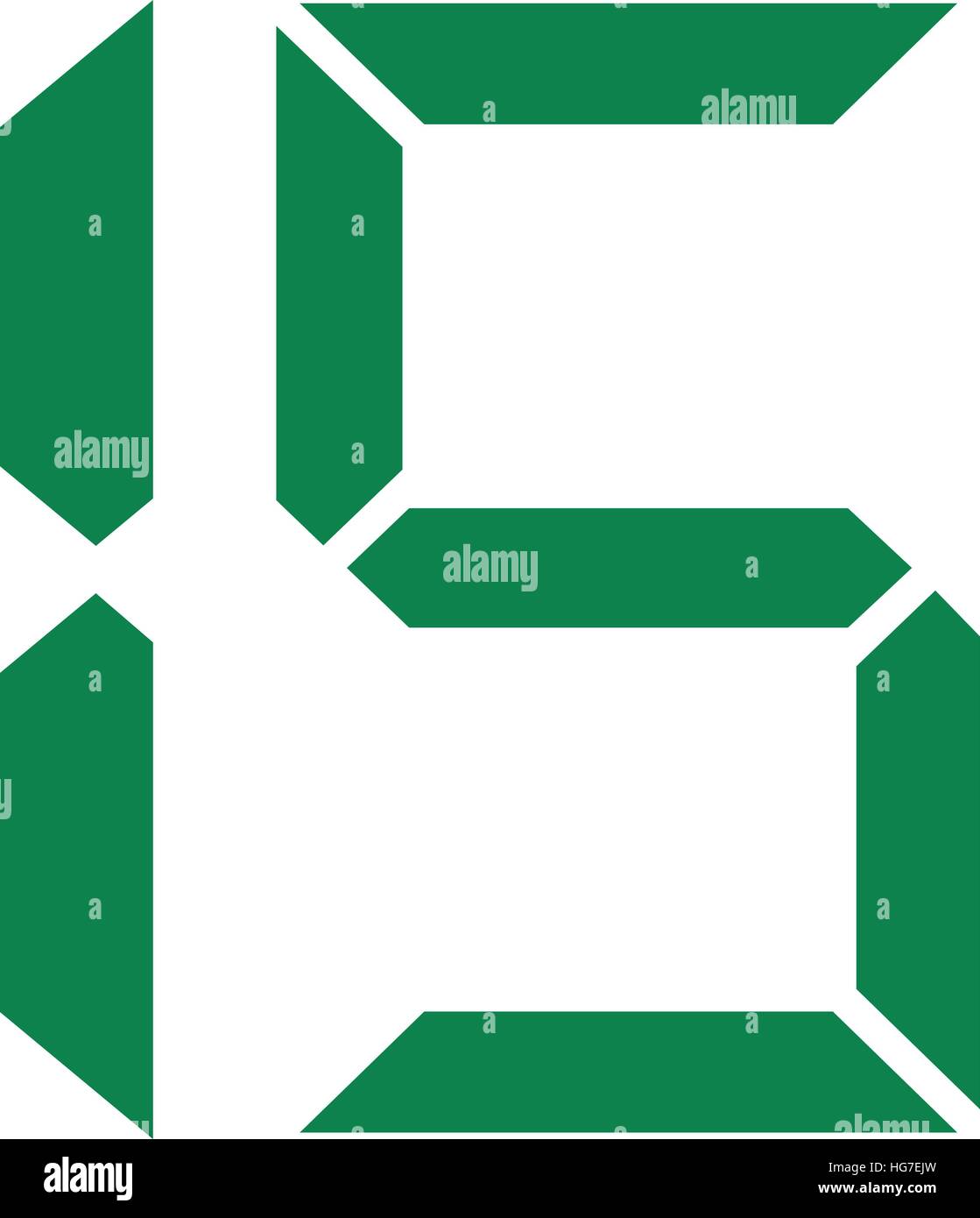 Fifteen digital number 15 Stock Vector Image & Art - Alamy