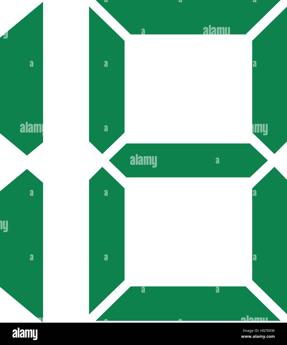 Eighteen digital number 18 Stock Vector Image & Art - Alamy