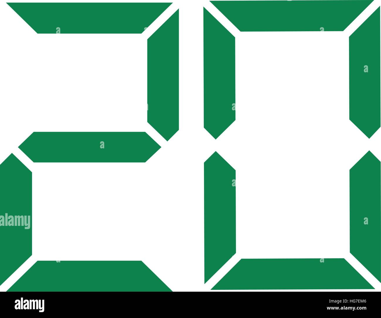 Twenty digital number 20 Stock Vector Image & Art - Alamy