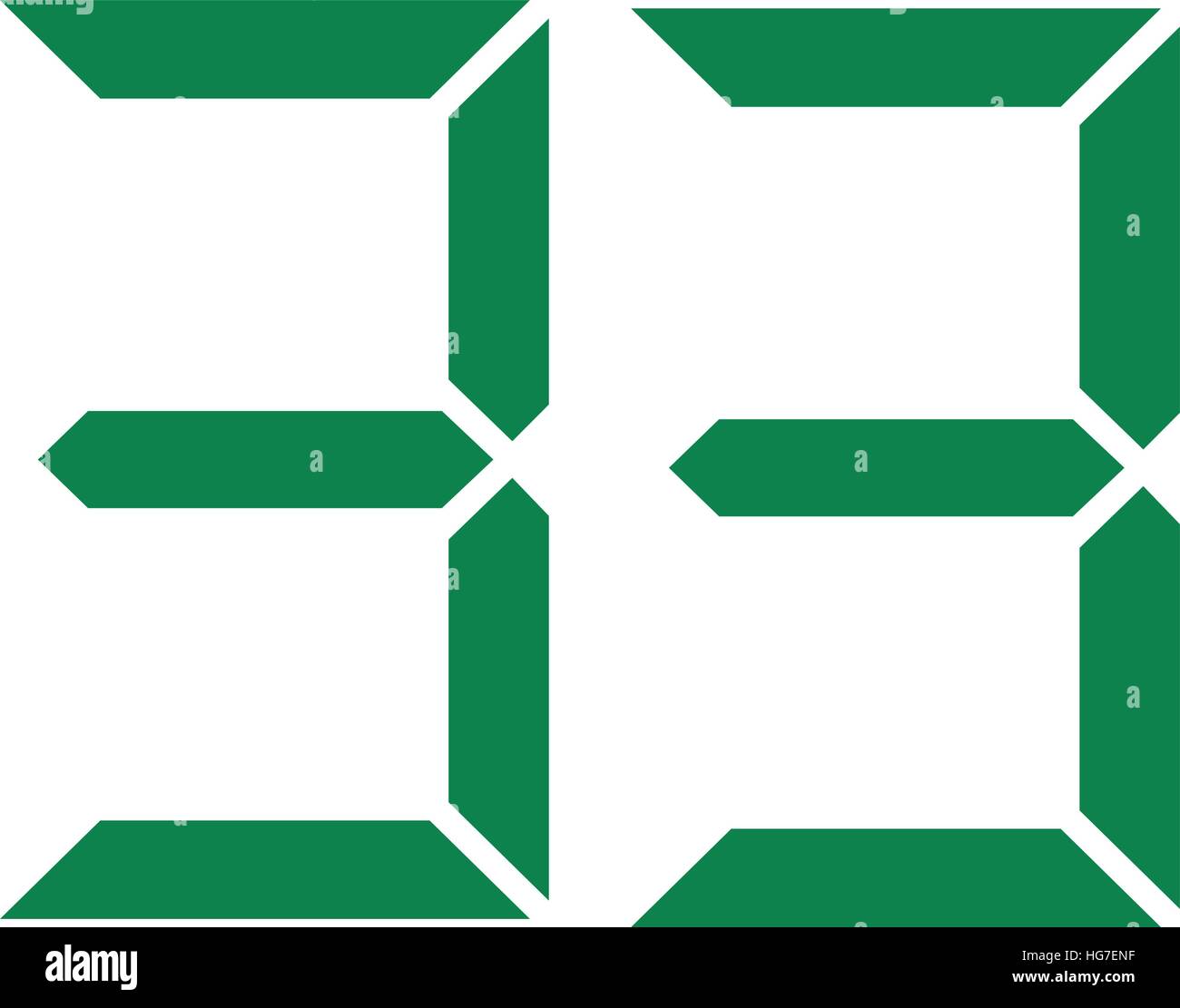 Thirty-three digital number 33 Stock Vector Image & Art - Alamy