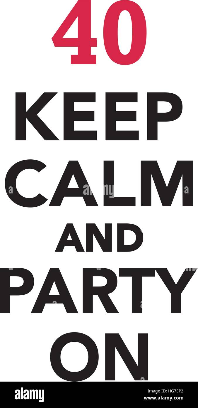 Happy 40th birthday Stock Vector Images - Alamy