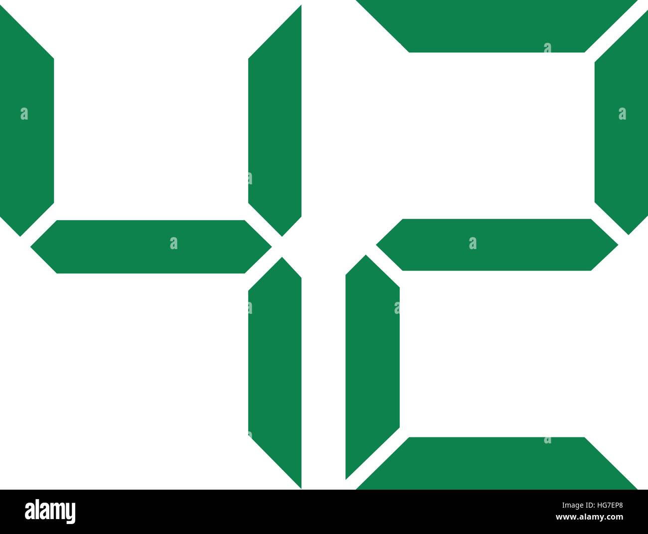 Fourty-two digital number 42 Stock Vector Image & Art - Alamy