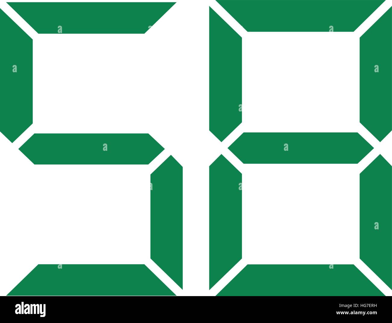 Number 58 fifty eight Stock Vector Images - Alamy