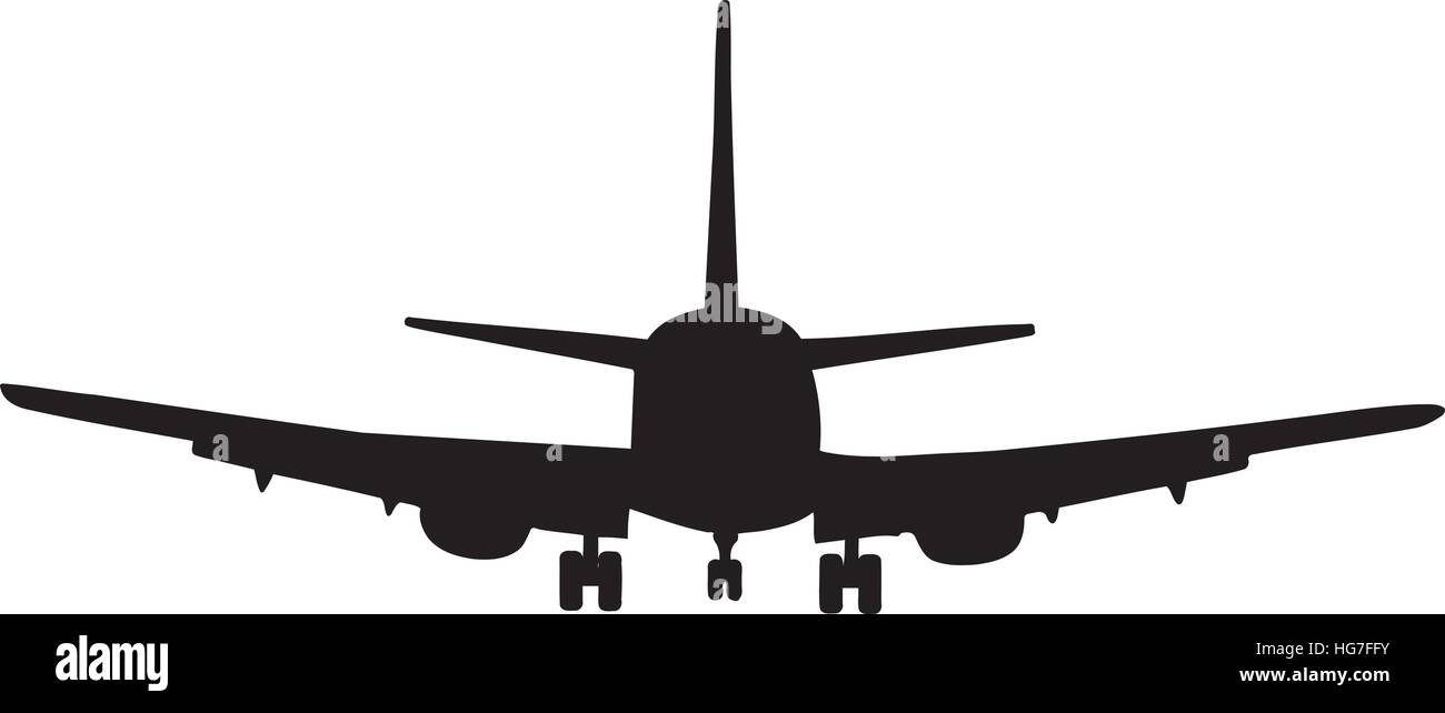 Aircraft frontview Stock Vector Images - Alamy