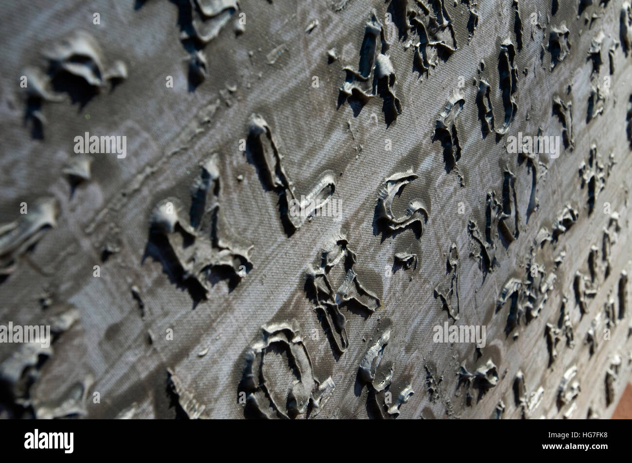 Gray letters hi-res stock photography and images - Alamy