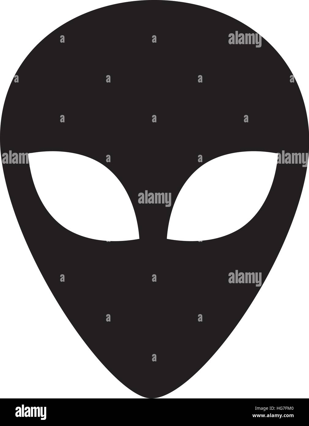 Alien head icon Stock Vector Image & Art - Alamy