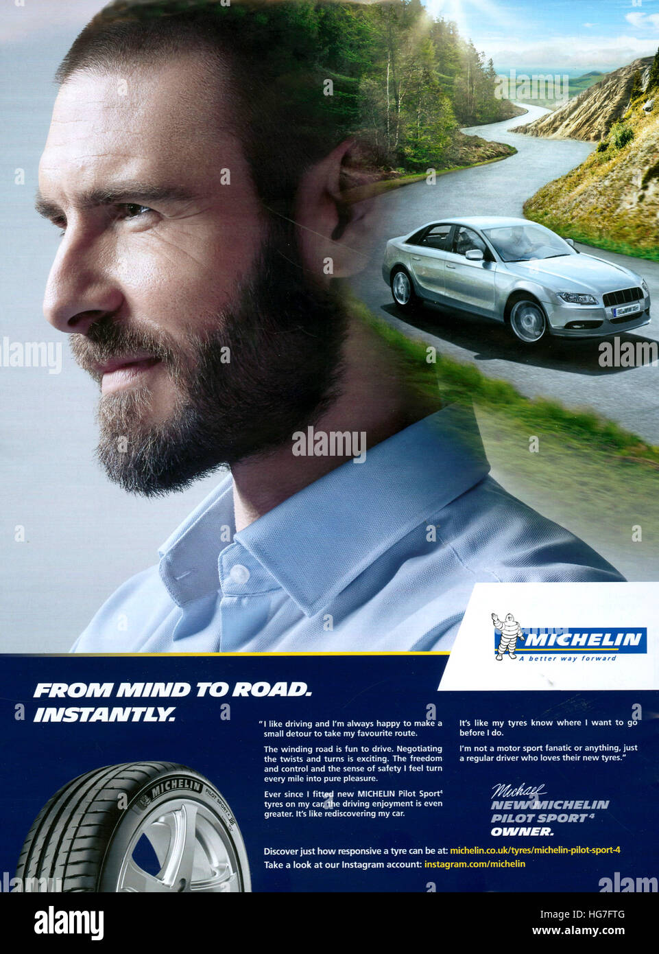 2010s UK Michelin Magazine Advert Stock Photo - Alamy