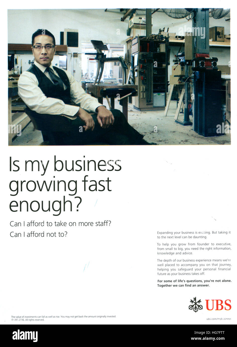 Ubs advert hi-res stock photography and images - Alamy