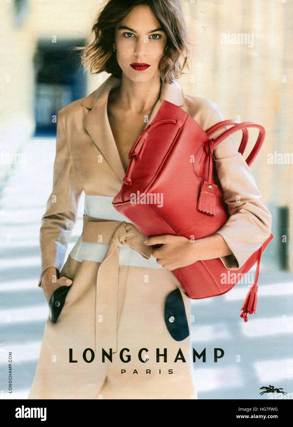 2010s UK Longchamp Magazine Advert Stock Photo - Alamy