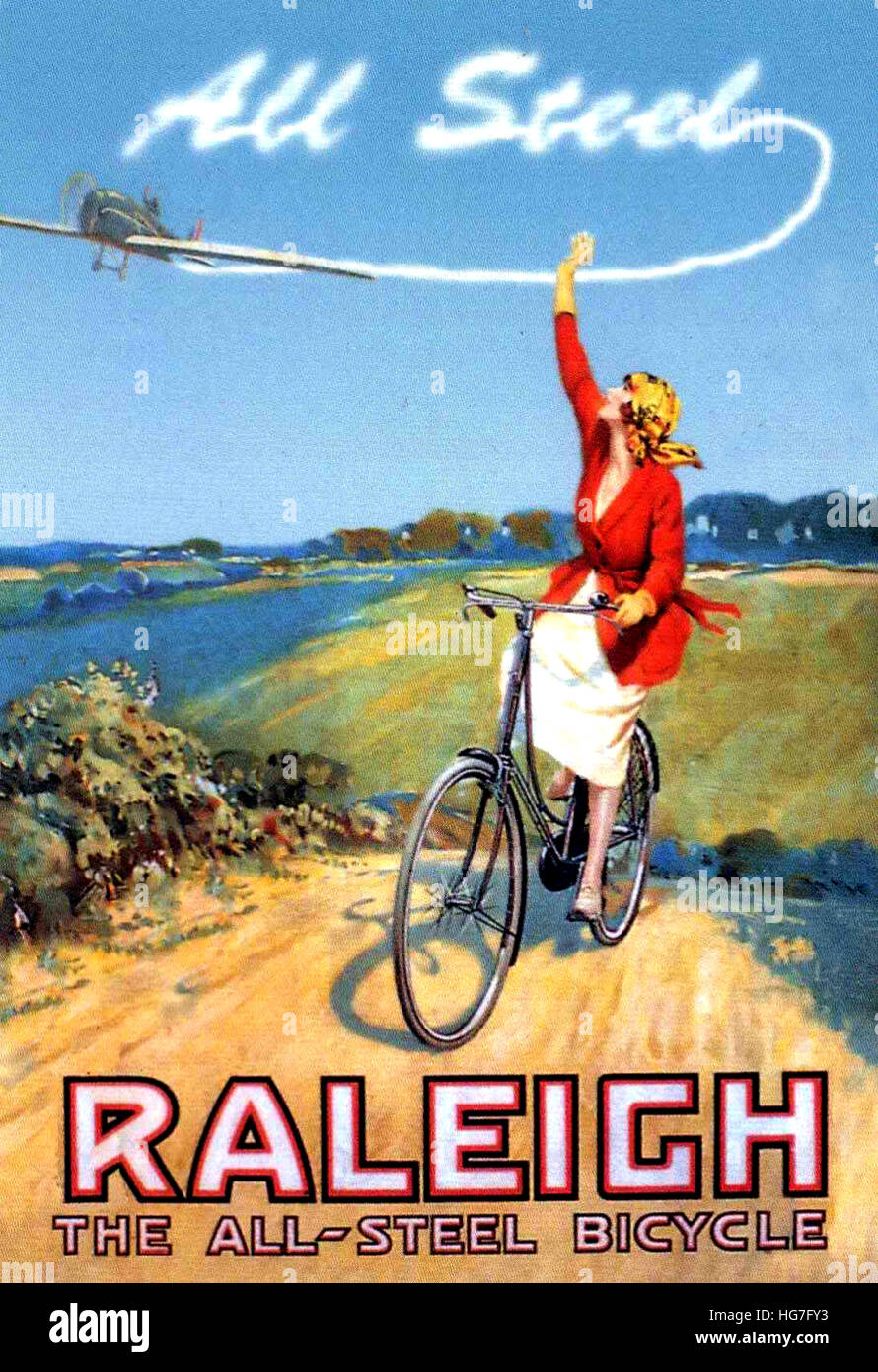 1920s UK Raleigh Magazine Advert Stock Photo - Alamy