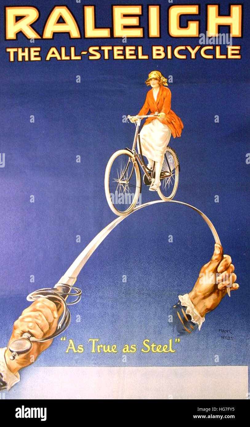 1920s UK Raleigh Magazine Advert Stock Photo - Alamy