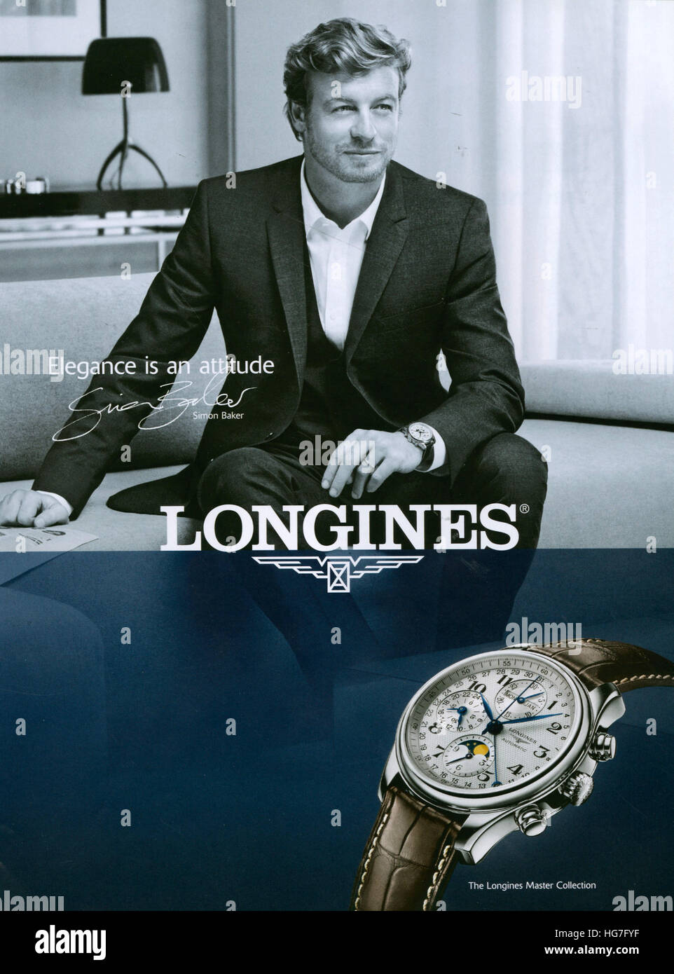 2010s UK Longines Magazine Advert Stock Photo - Alamy