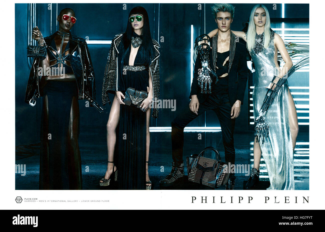 2010s UK Philipp Plein Magazine Advert Stock Photo - Alamy