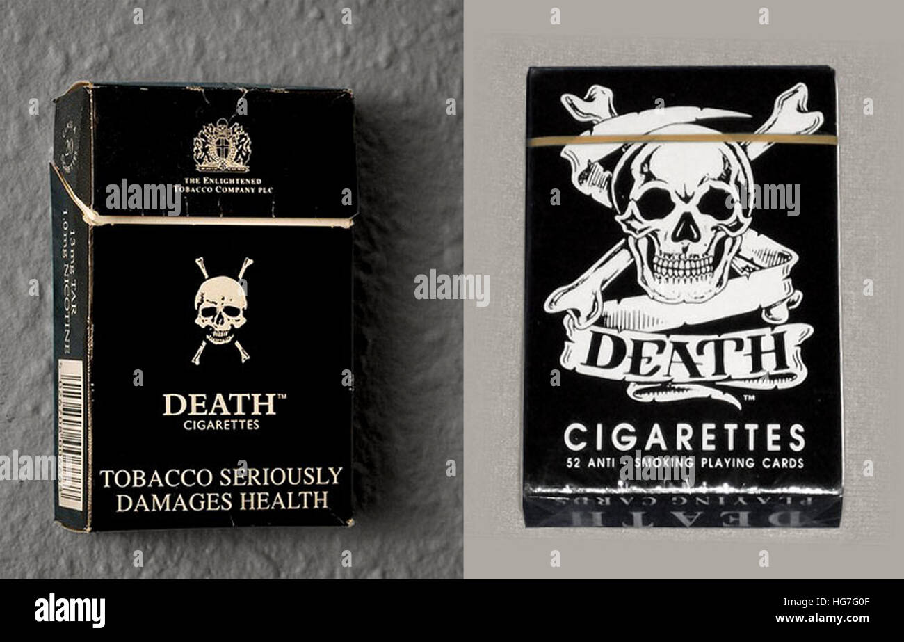 2000s UK Death Cigarettes Packaging Stock Photo - Alamy