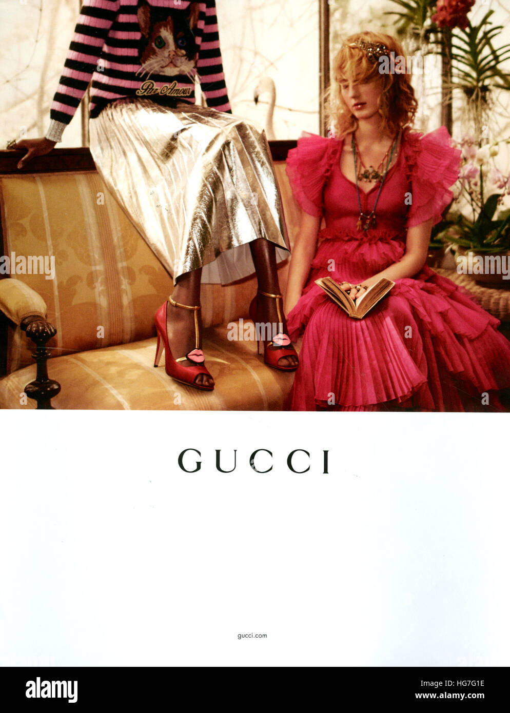 2010s UK Gucci Magazine Advert Stock Photo - Alamy