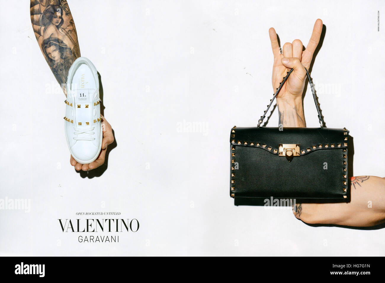 2010s UK Valentino Magazine Advert Stock Photo - Alamy
