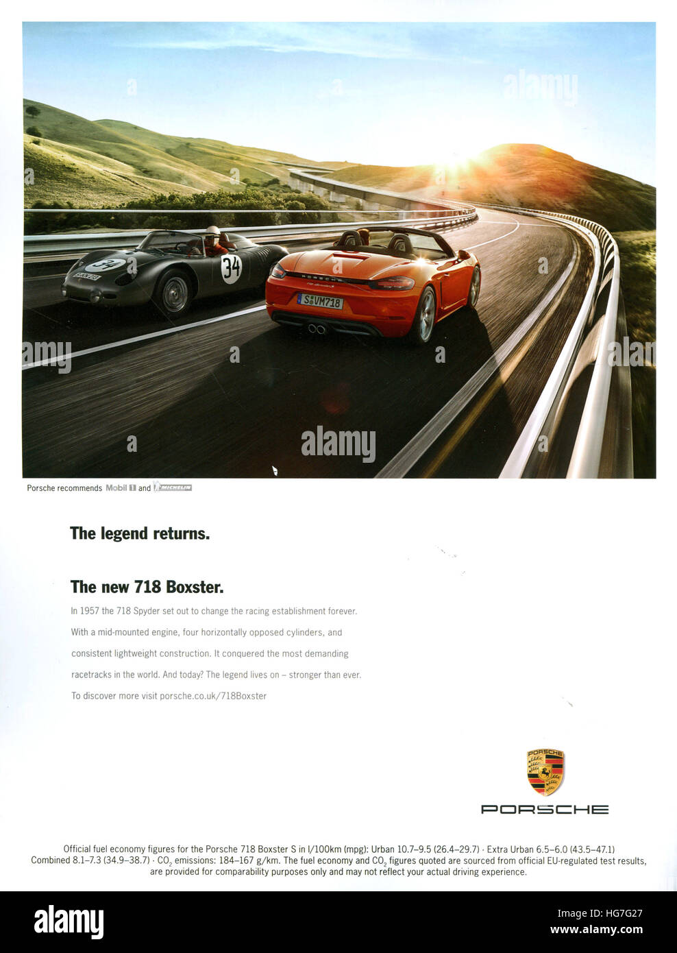 2010s UK Porsche Magazine Advert Stock Photo - Alamy