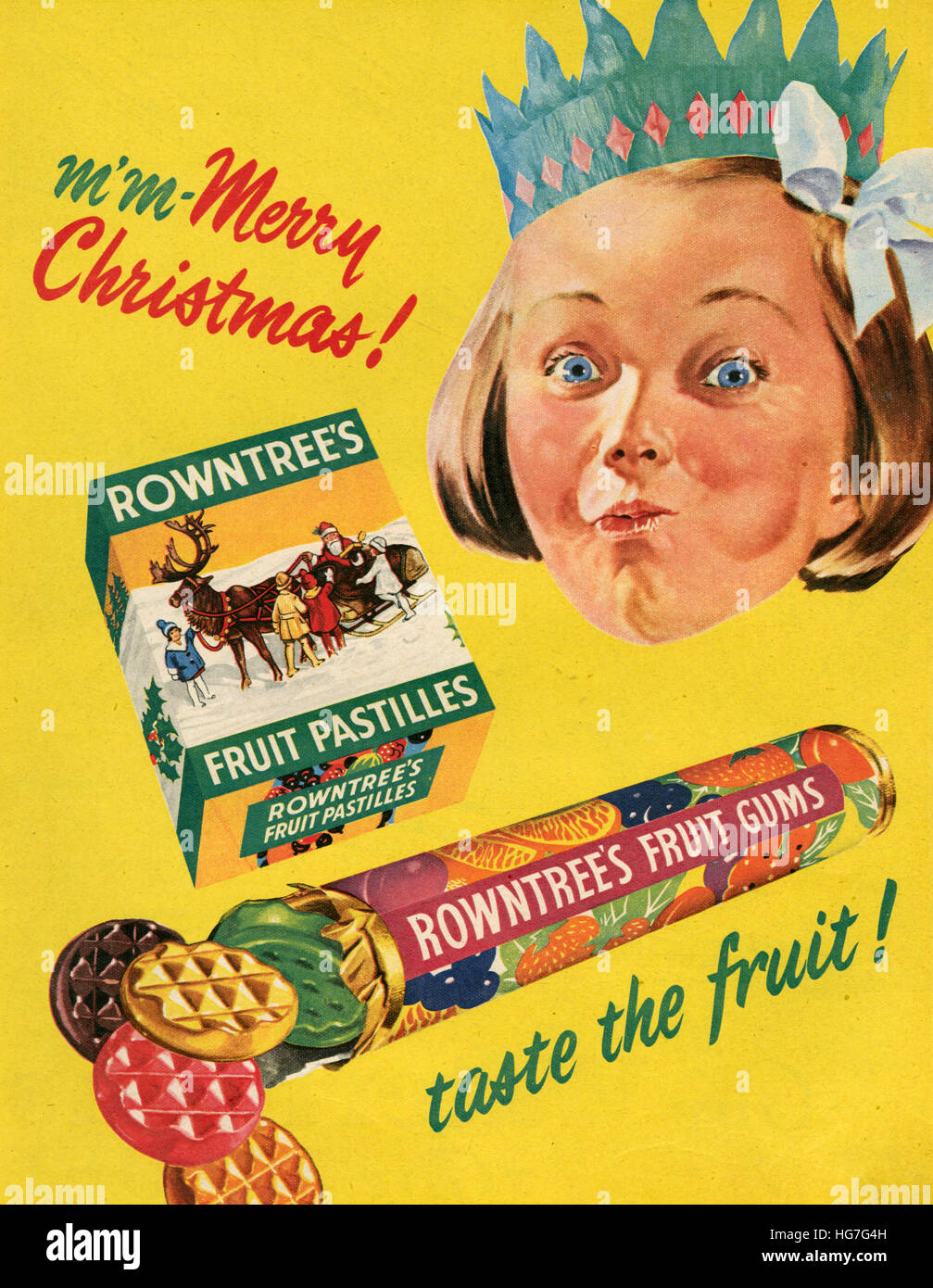 1950s UK Rowntree's Magazine Advert Stock Photo - Alamy