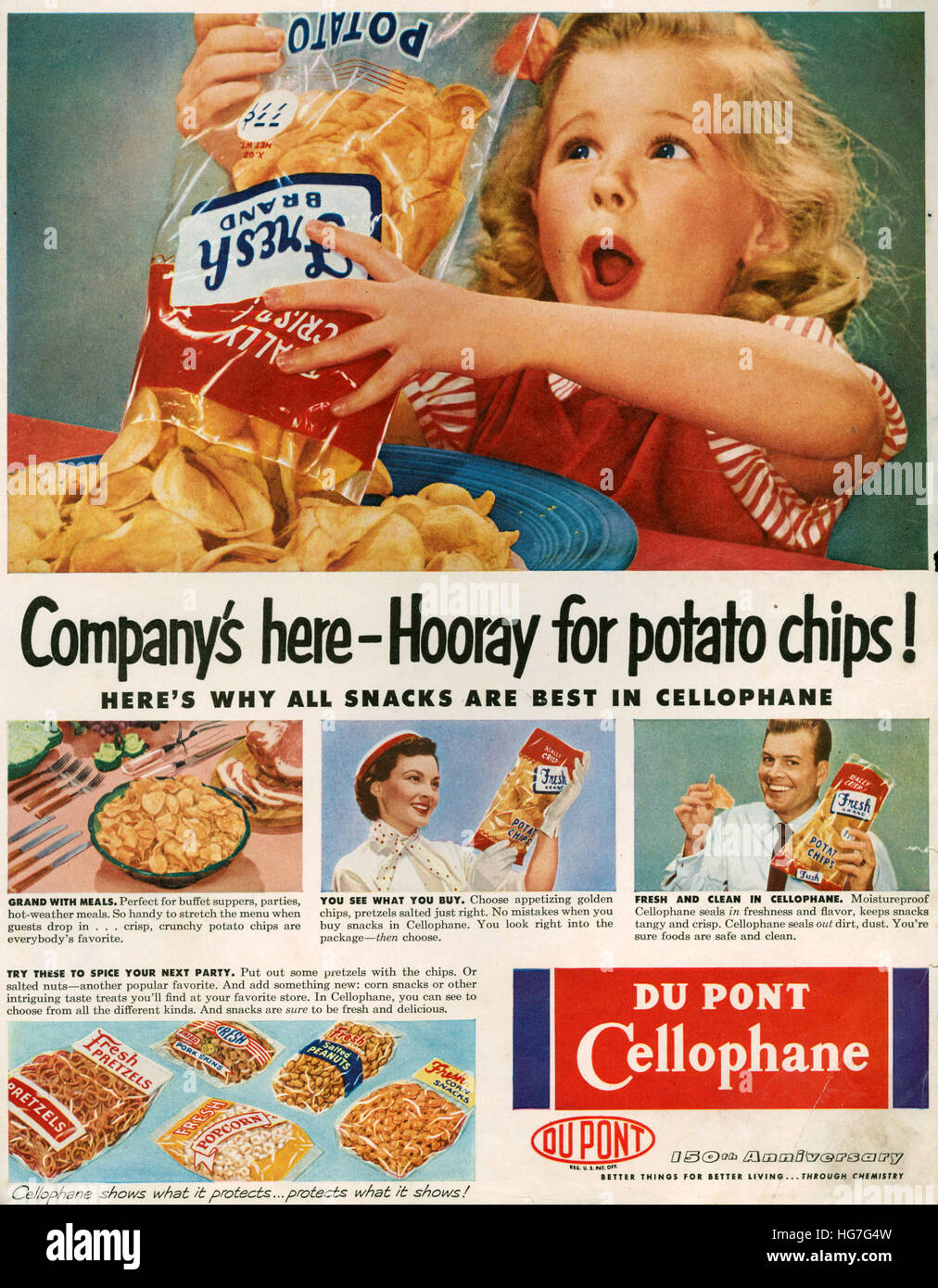 USA Du Pont Magazine Advert Stock Photo - Alamy