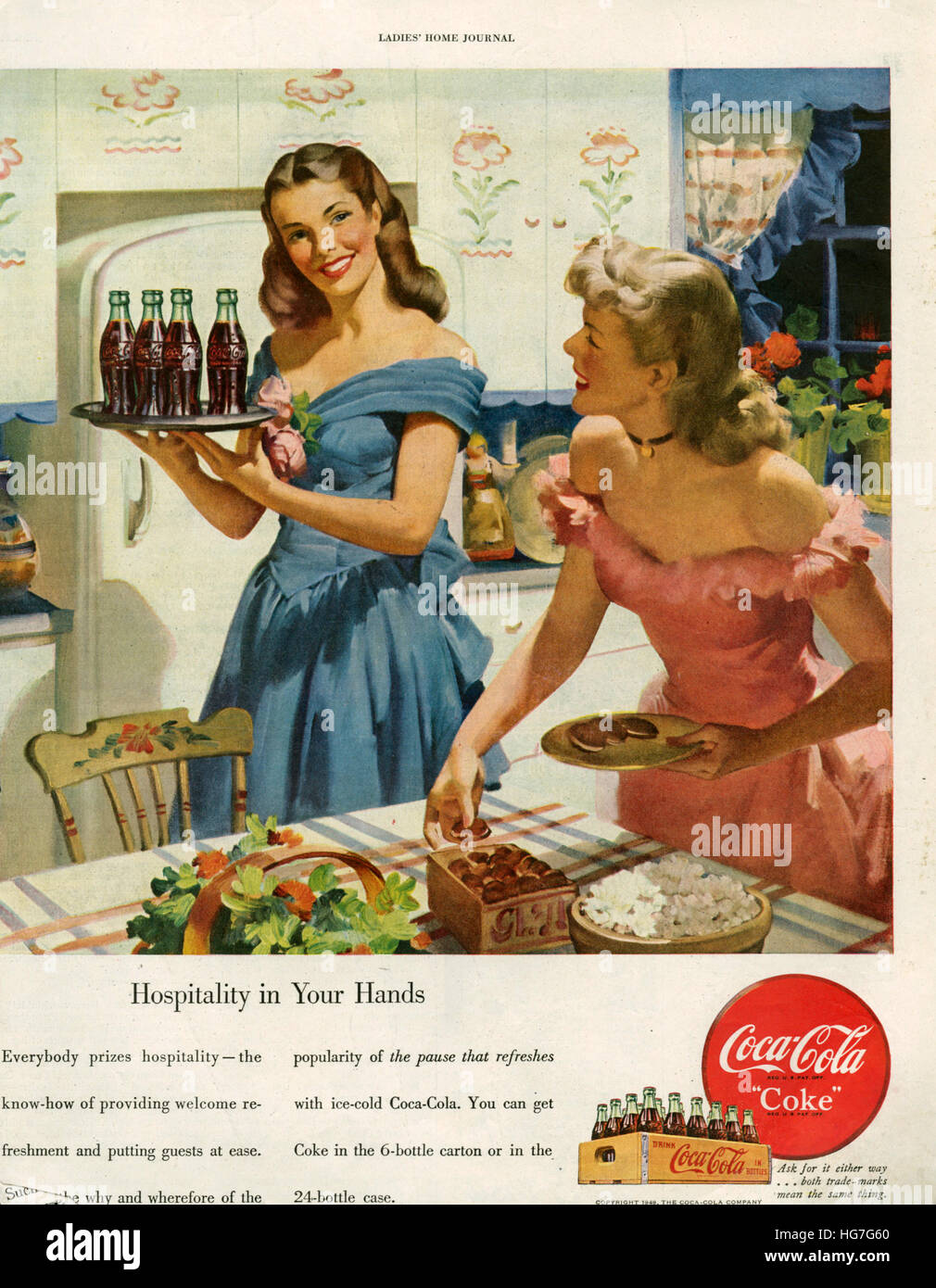 1940s usa coca cola magazine advert hi-res stock photography and images ...