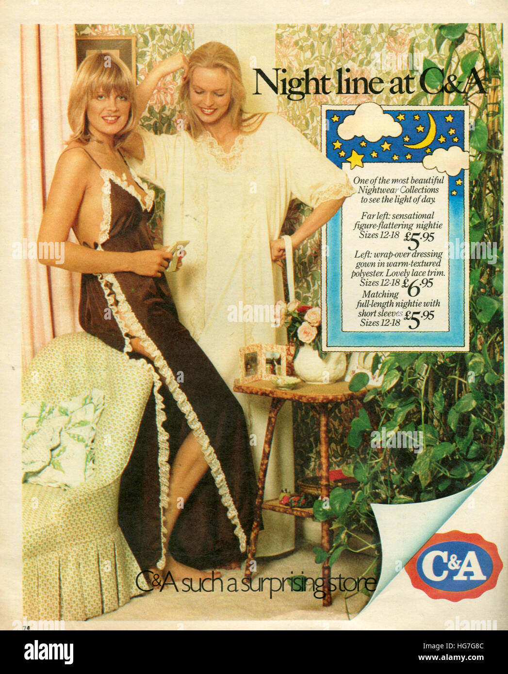 1950s UK C&A Magazine Advert Stock Photo - Alamy