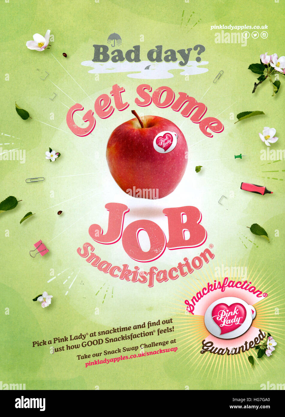 2010s UK Pink Lady Magazine Advert Stock Photo - Alamy