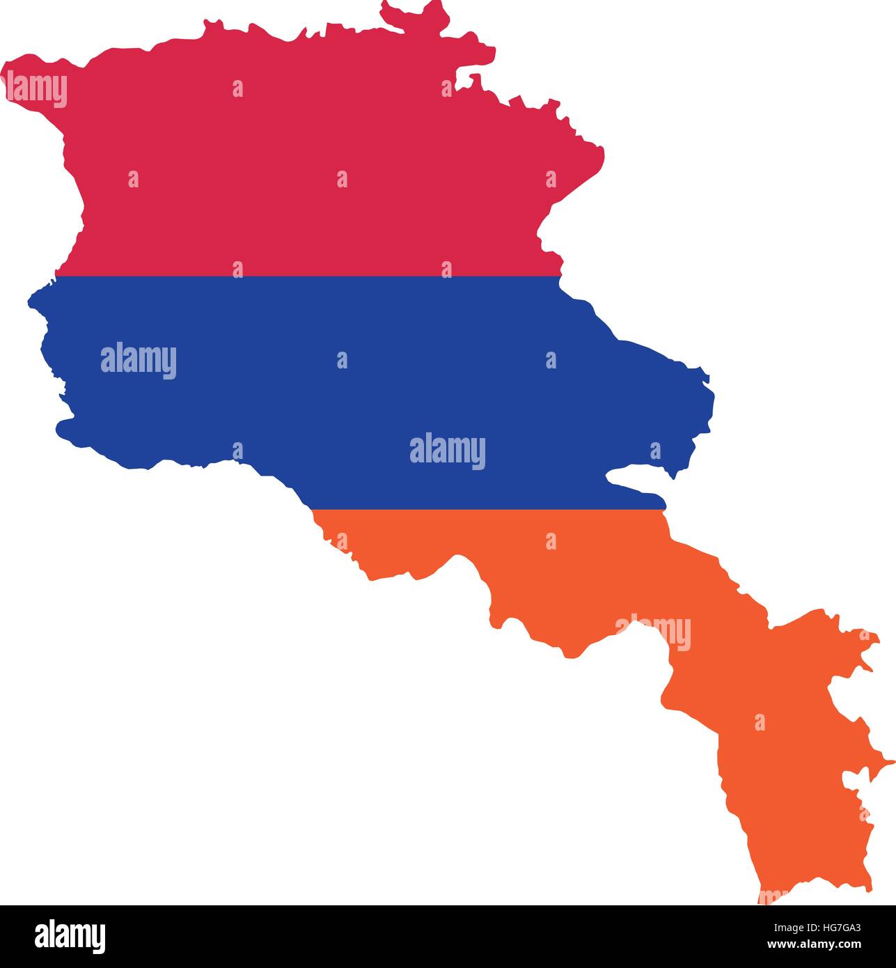 Armenian Map Stock Vector Images - Alamy