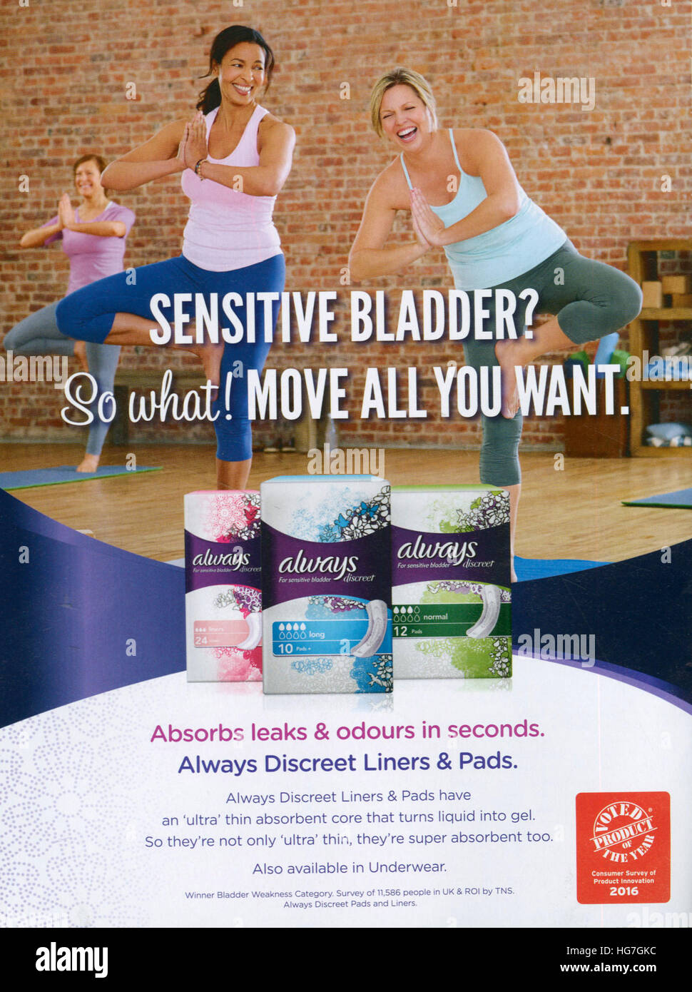 2010s UK Always Magazine Advert Stock Photo - Alamy