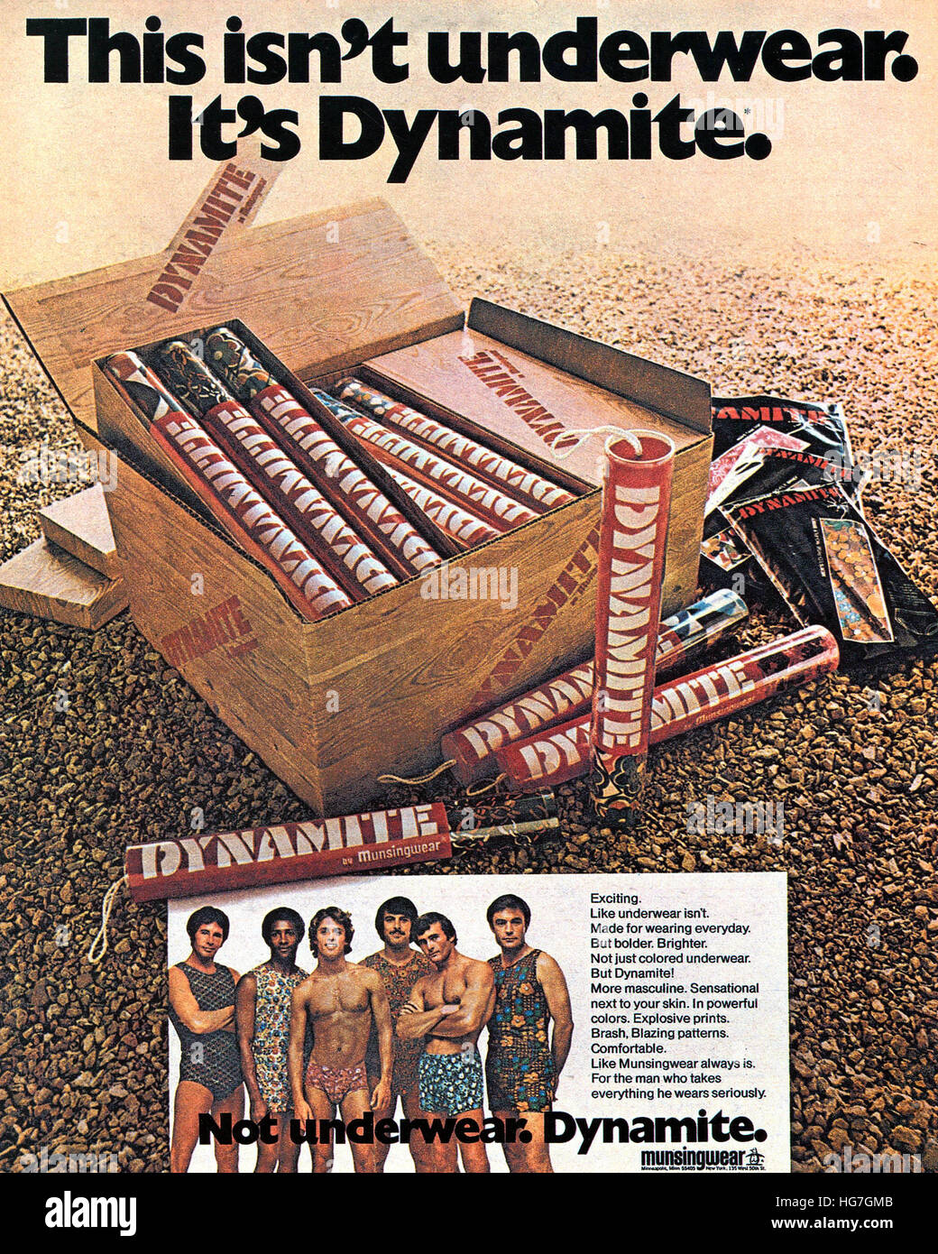 1970s UK Dynamite Magazine Advert Stock Photo - Alamy